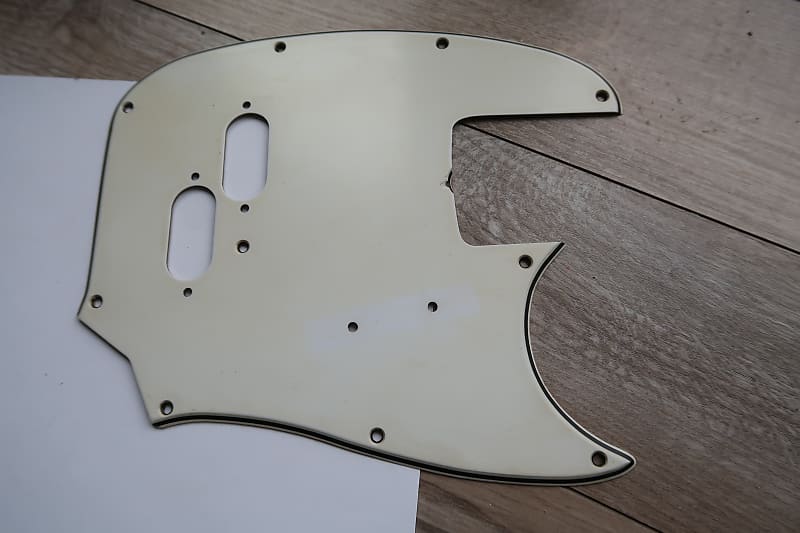 Fender Mustang Bass Pickguard 1966 thru 1971 Lower thumbrest | Reverb