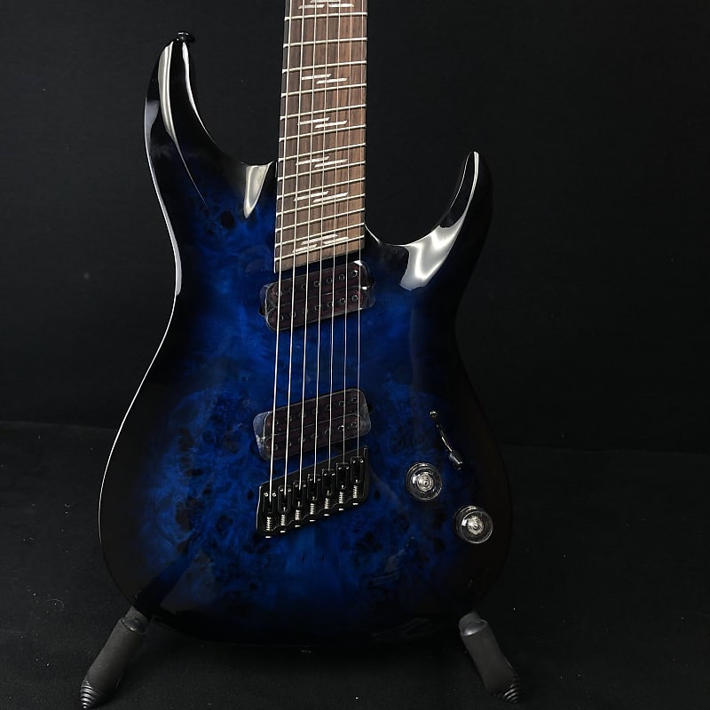 Schecter Omen Elite-7 Multiscale Blue Burst | Reverb