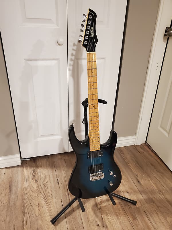 Vantage 115T strat style 1993 Black blue | Reverb