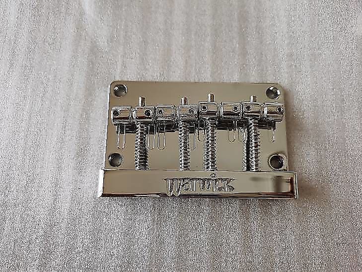 Warwick 4 String Bass Bridge in Chrome | Reverb Australia