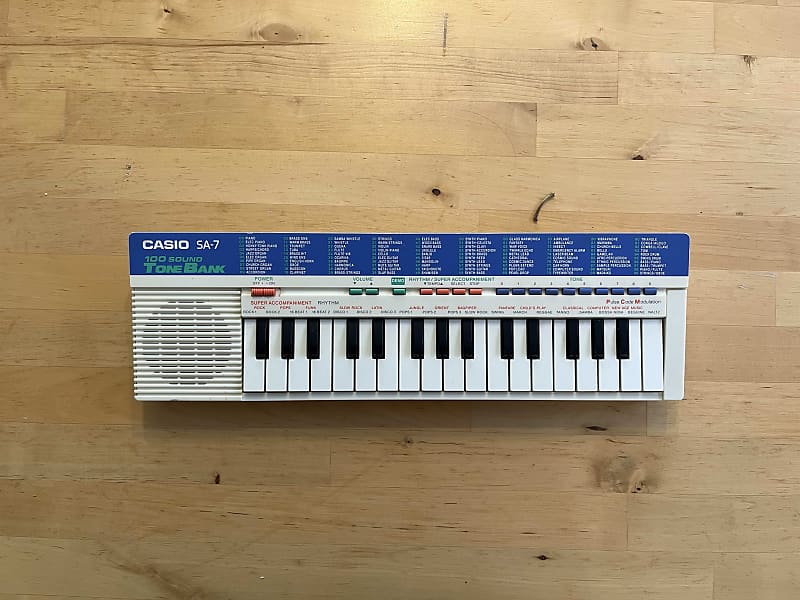 Casio SA-7 1980s - White | Reverb