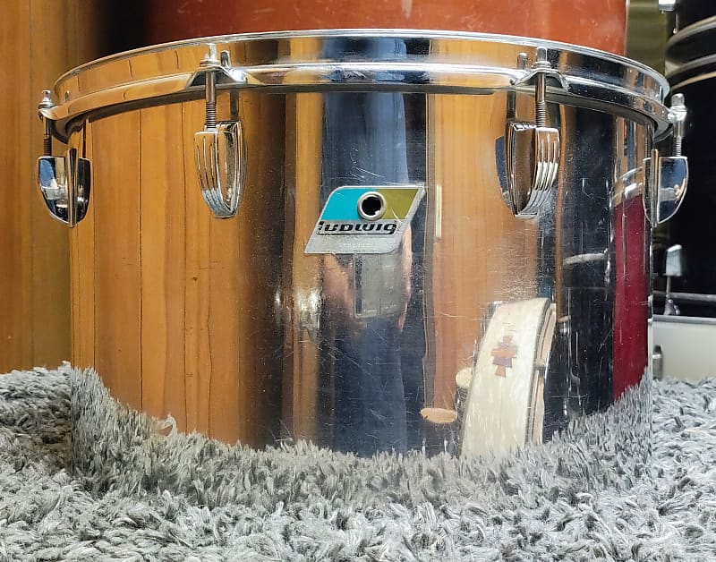 70's Ludwig B/O Pointed Badge 16" x 10" Concert Tom | Reverb