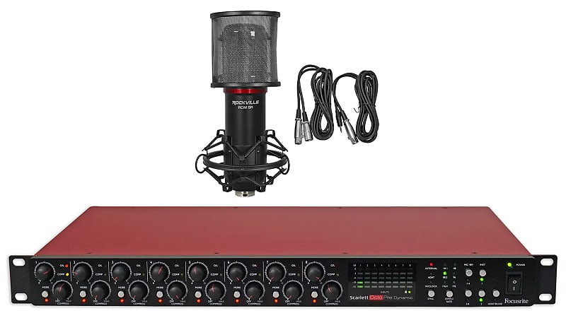 Focusrite Scarlett OctoPre Dynamic 8-Channel Microphone Mic | Reverb
