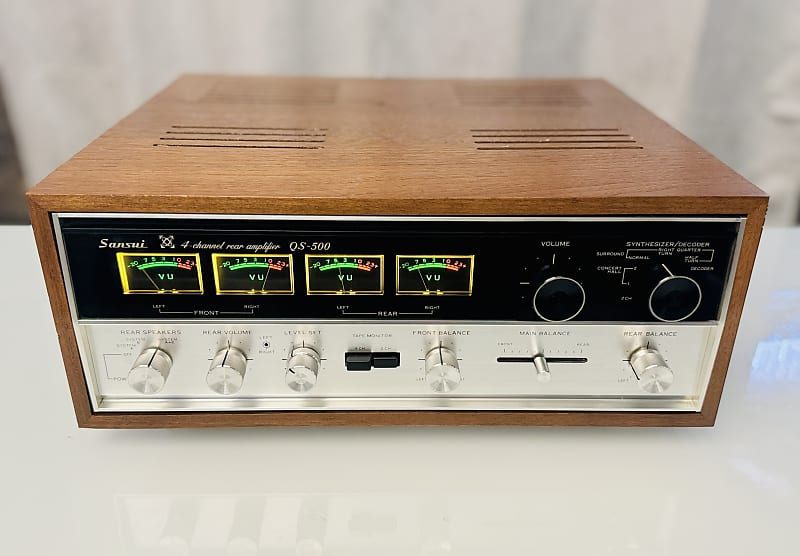 Vintage Sansui QS-500 Quadraphonic Synthesizer & Rear | Reverb