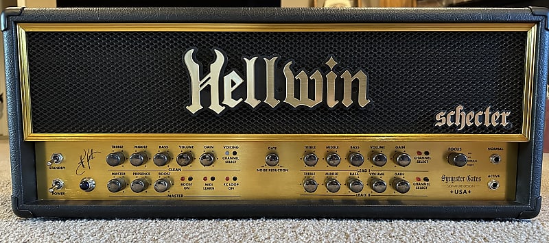 Schecter Hellwin USA 2013 - Black and Gold | Reverb