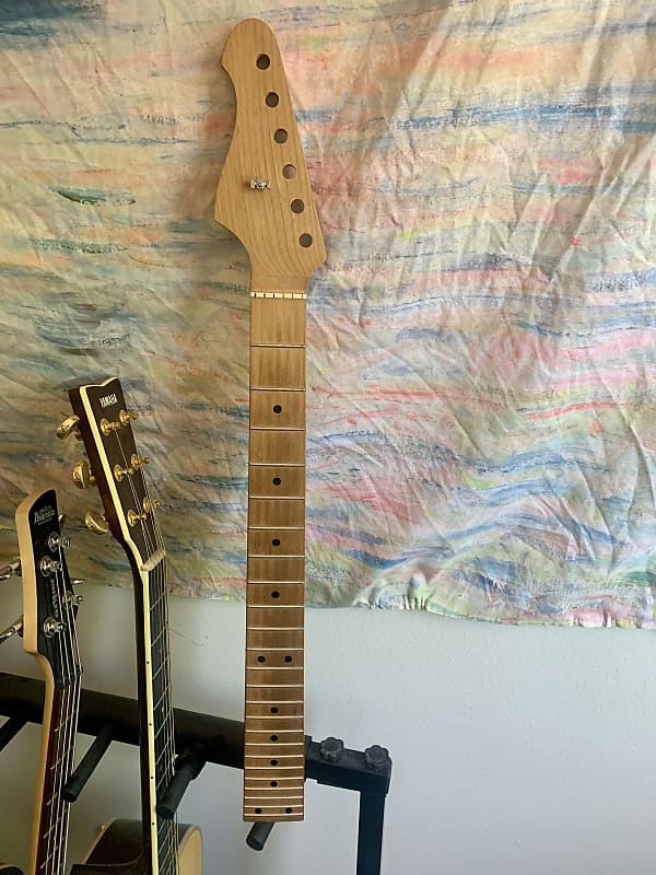 Warmoth 7/8 Neck , Roasted Maple | Reverb