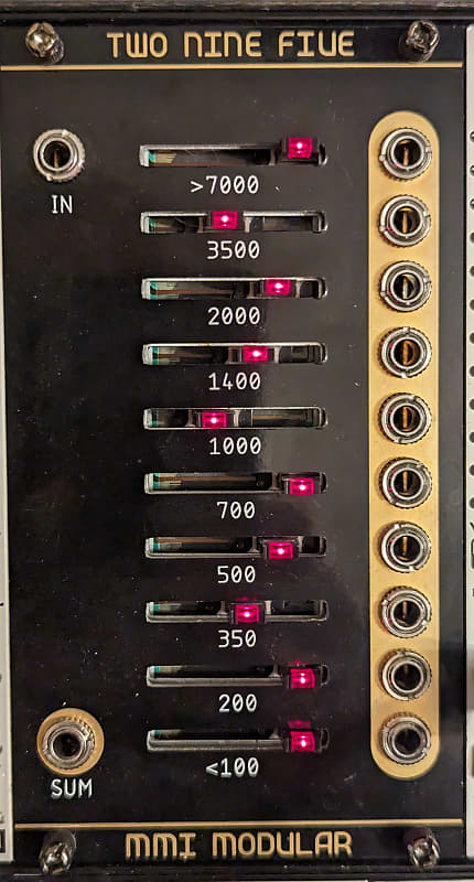 MMI Modular two nine five 10-channel resonant comb filter | Reverb