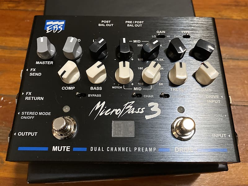 EBS Microbass 3 two channel preamp / di 2019 Black | Reverb