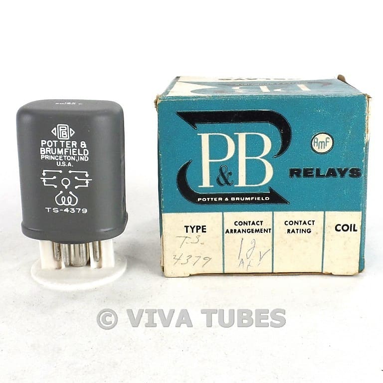 NOS NIB Vintage Potter & Brumfield Type TS-4379 Relay 12V | Reverb UK