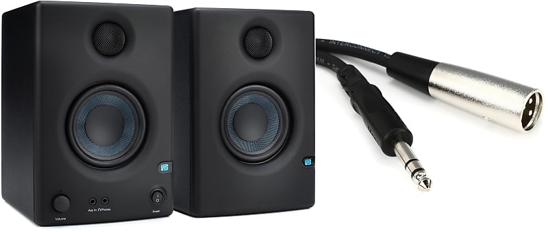 PreSonus Eris E3.5 3.5-inch Powered Studio Monitors Bundle | Reverb