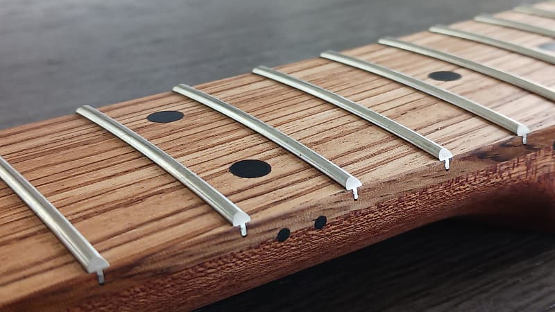 Stratocaster Conversion Neck 24.75” Zebrawood | Reverb