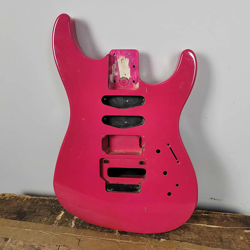 1989 Fender HM Stratocaster Body Razzberry With Neck Plate & | Reverb