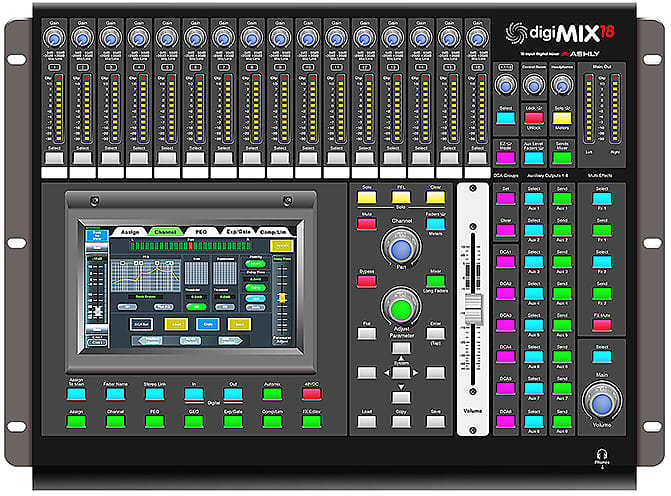 Ashly digiMIX18 Rack-Mount Digital Mixer w/Dante | Reverb