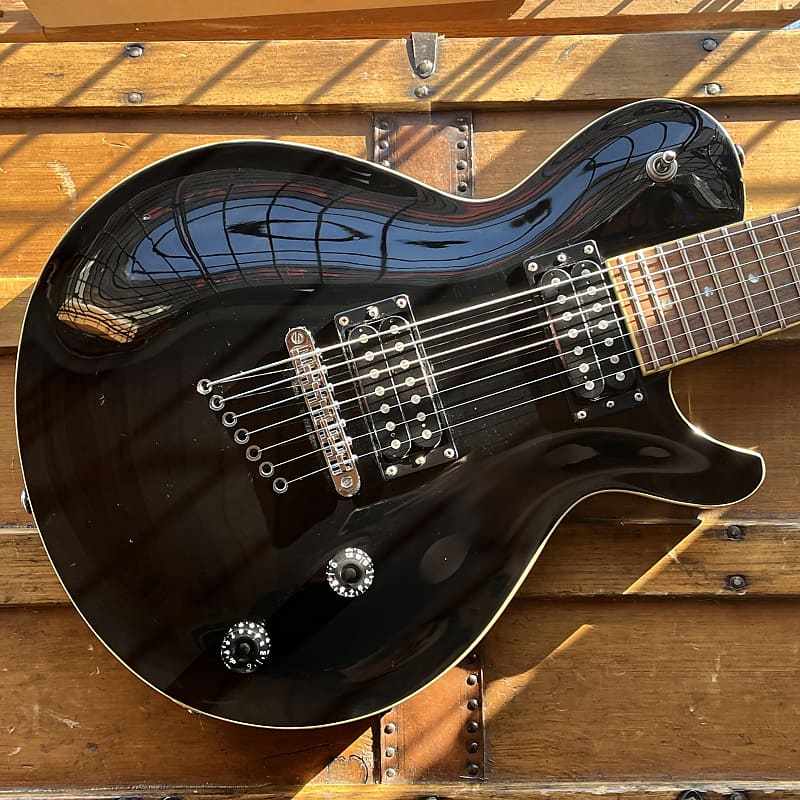 (16975) Dean EVO-AS7 7 String Electric Guitar - Black | Reverb