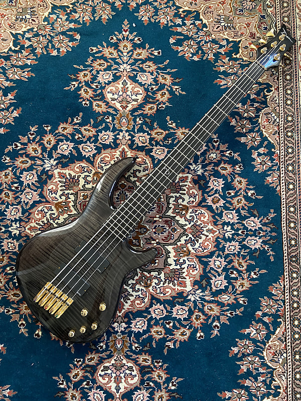 Dean Edge Pro 5 String bass 2015 - Black flamed maple | Reverb