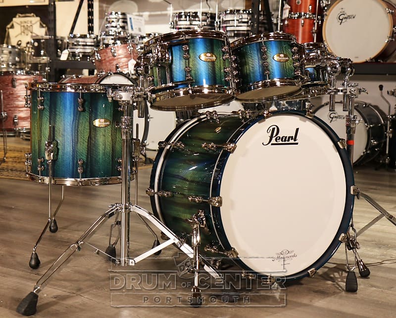 Pearl Masterworks Urban Recipe 5pc Drum Set - Scuba Blue | Reverb