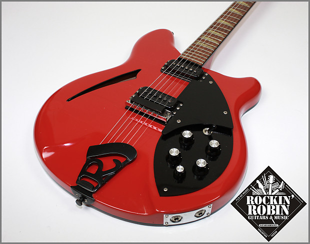 Rickenbacker 360 1992 Red and Black Rare Color Combo, with | Reverb