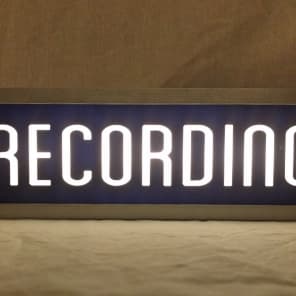 RECORDING Warning Light - Metallic/Blue | Reverb