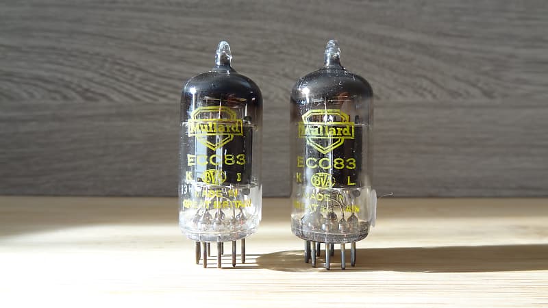 Perfect super rare 1963 MULLARD ecc83 12AX7 matched pair | Reverb