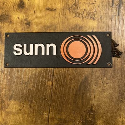 Sunn O))) 1970s Logo Nameplate | Reverb