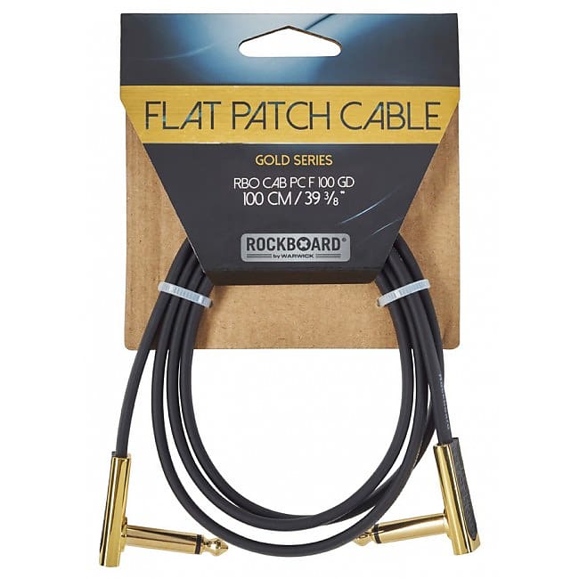 ROCKBOARD RBO CAB PC F 100 GD Gold Series Flat Patch Cable | Reverb UK