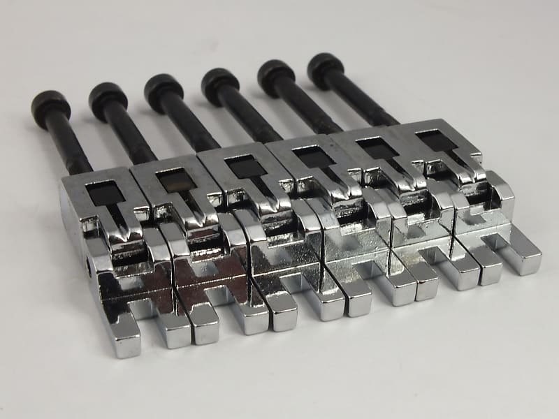 Floyd Rose Chrome Bridge Saddles & Locking Screws set for | Reverb