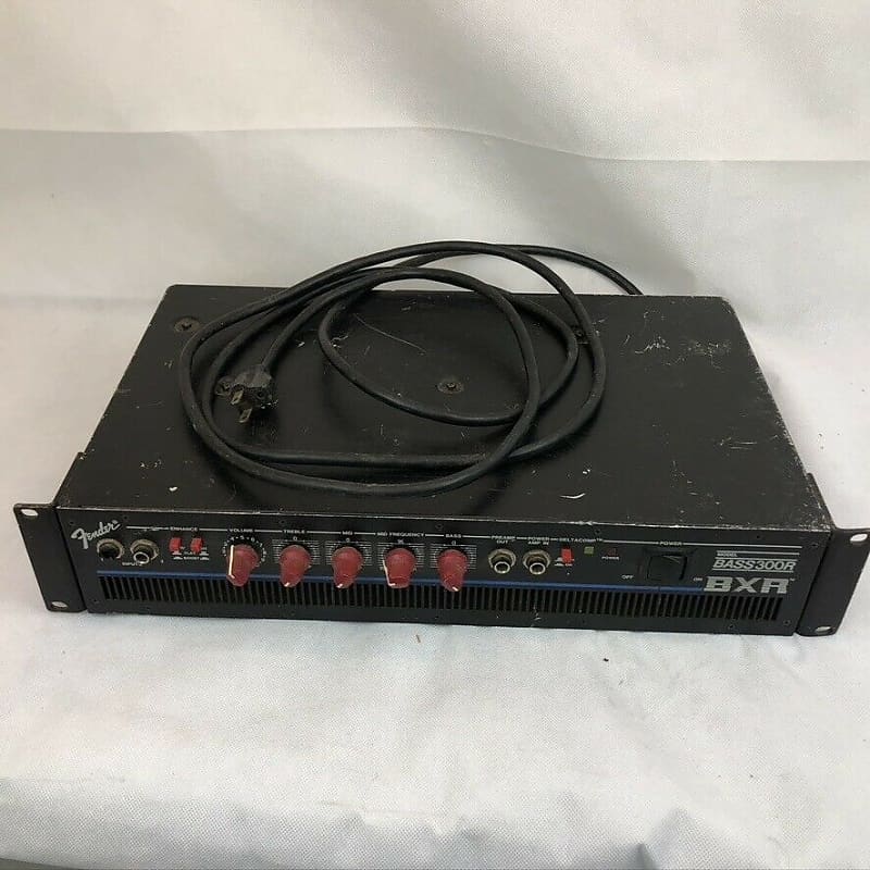 Vintage Fender BXR Bass300R 300 Watt 2U rack Mount Bass Amp | Reverb