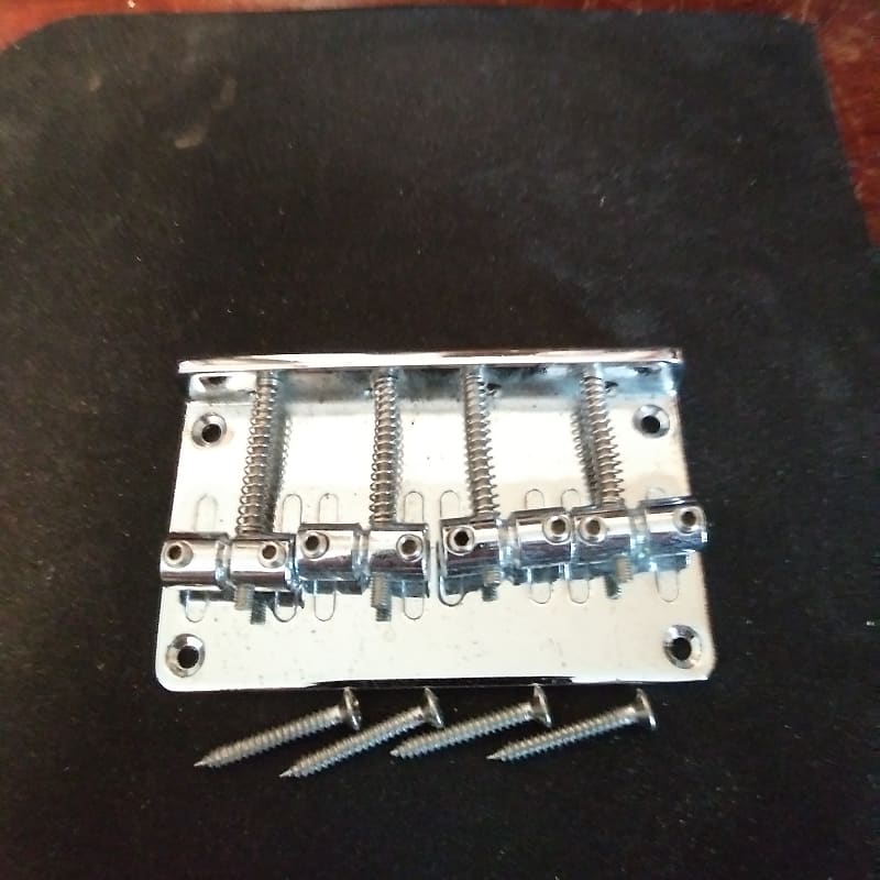 Dean Dean Edge 09 Bass Bridge with Mounting Screws, Chrome | Reverb