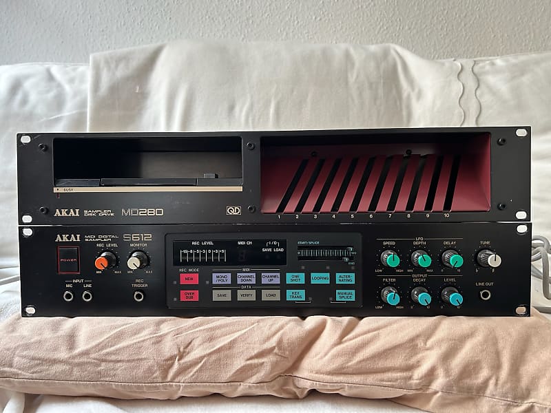Akai S-612 sampler + MD 280 disk drive | Reverb