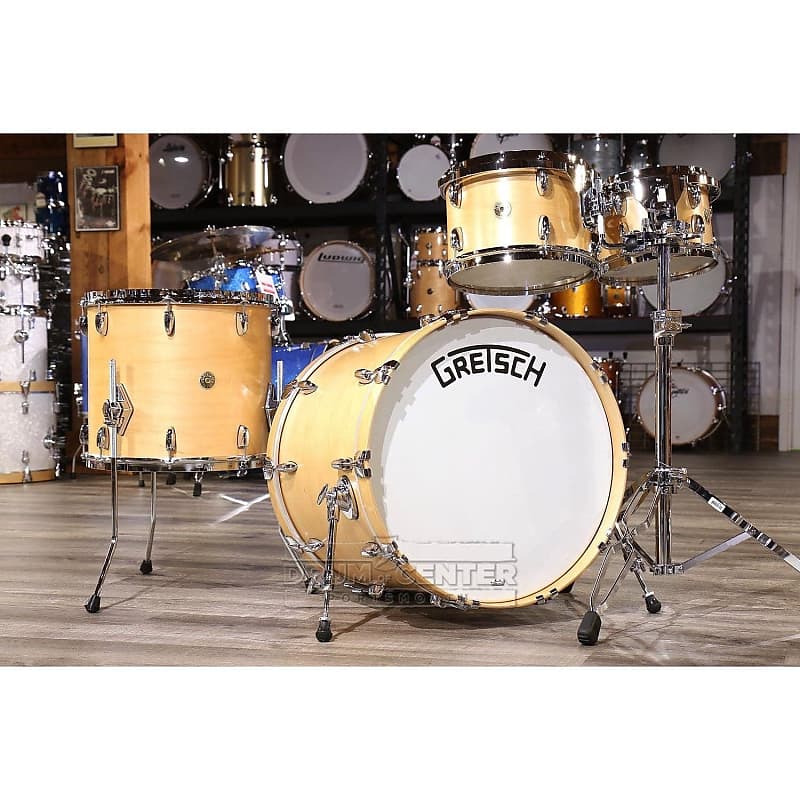 Gretsch Broadkaster 4pc Drum Set Satin Natural | Reverb