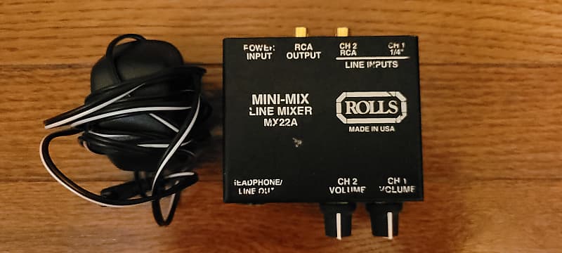 Rolls MX22a Mini-Mix Line Mixer w/ Adapter Synth Friendly! | Reverb
