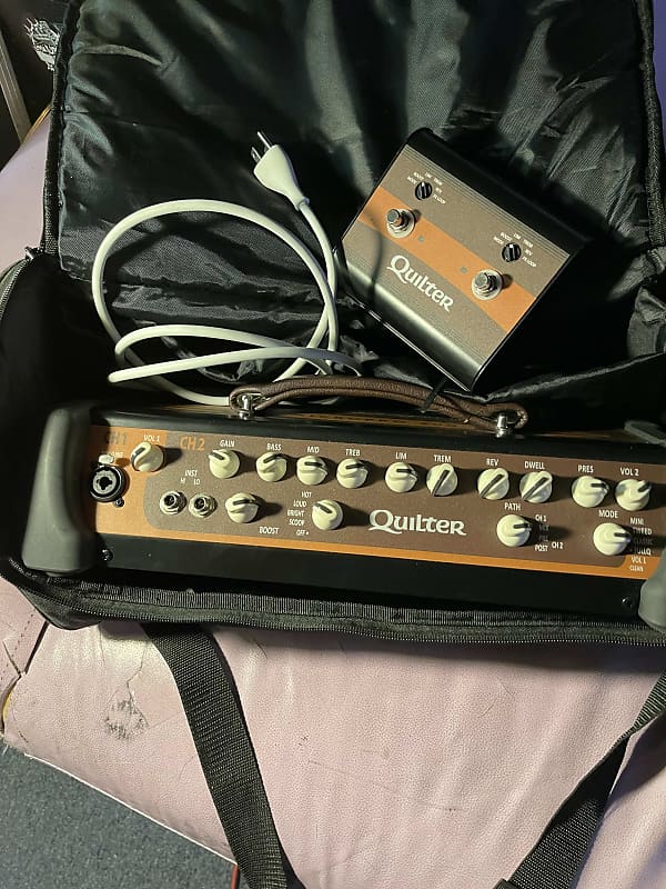 Quilter MicroPro 200 Amp Head w/ Amp bag and 2 channel foot | Reverb