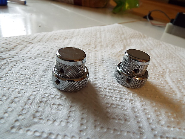 Chrome Stacked (Concentric) Knobs, 2 sets | Reverb