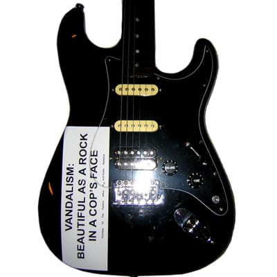 Kurt Cobain Replica Vandalism Stratocaster Decal / Bumper | Reverb