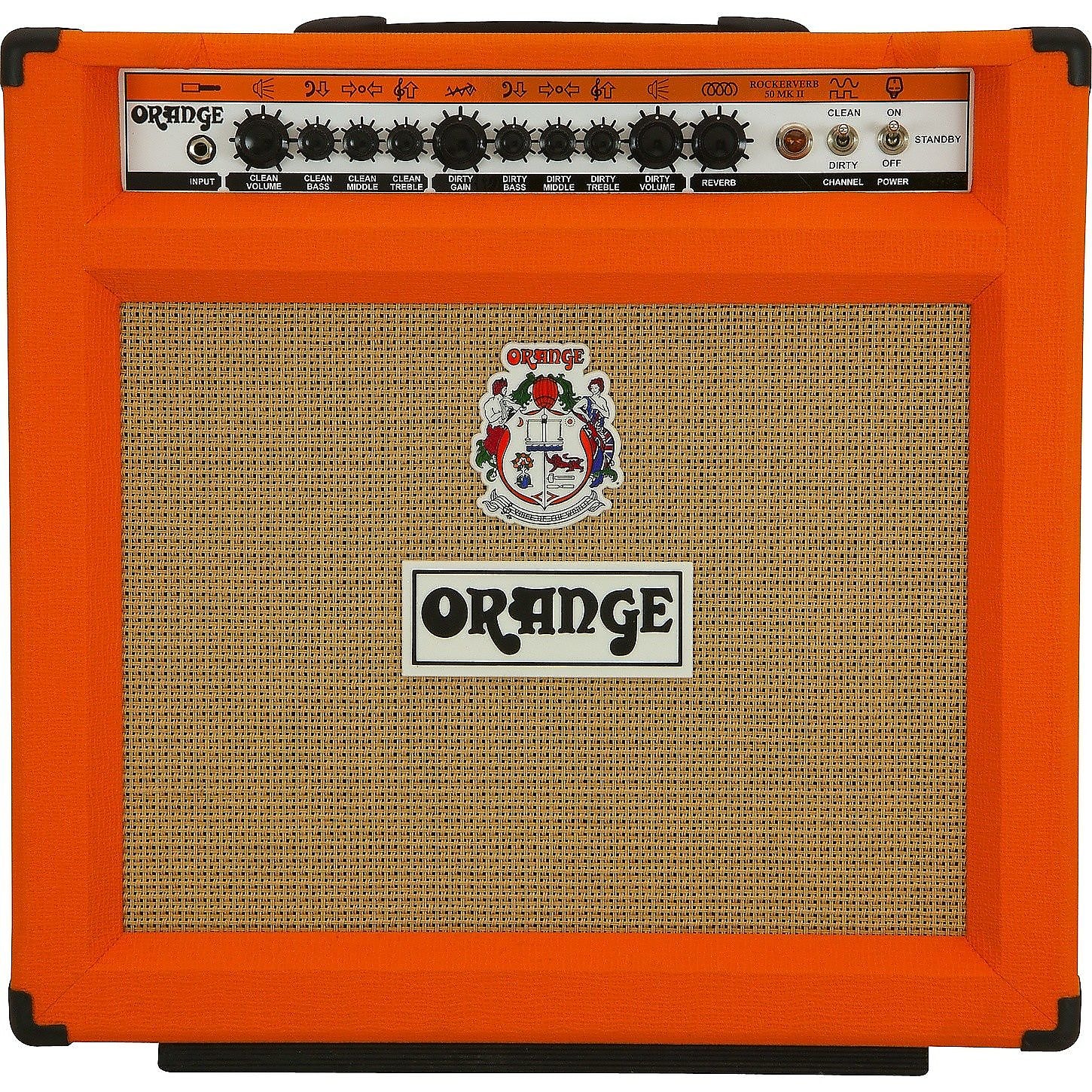 Orange Rockerverb 50 MK II 2-Channel 50-Watt 1x12" Guitar | Reverb