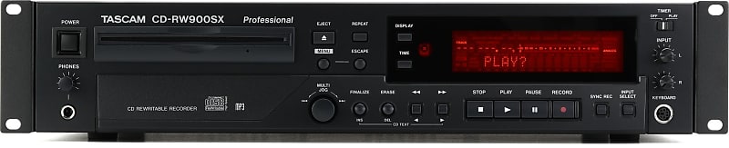 TASCAM CD-RW900SX Professional Rackmount CD Recorder/Player | Reverb