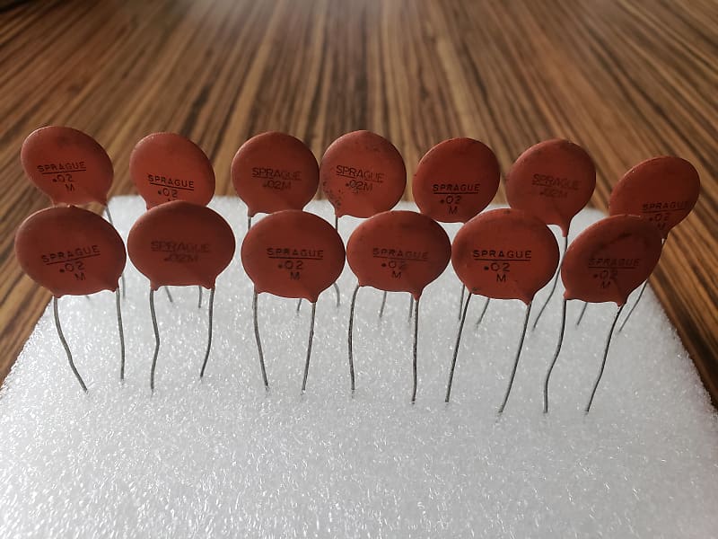 (13) 60’s Sprague NOS .02 M Caps Vintage Ceramic Disc | Reverb