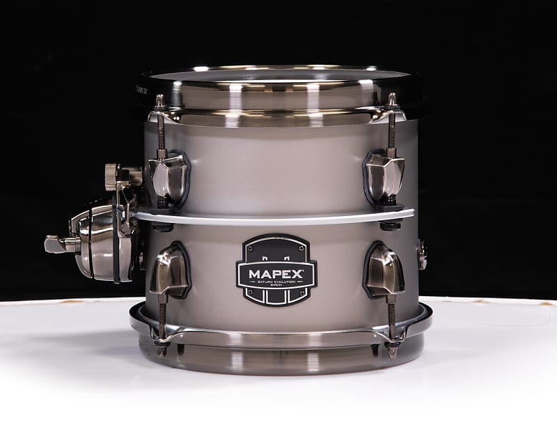 Mapex Saturn Evolution Birch/Walnut 7x8 Tom -Gun Metal Gray | Reverb