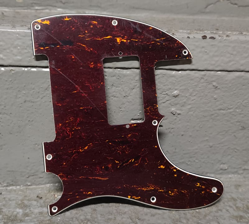 Pickguard Telecaster tortoise Humbucker type 60's 8 Hole - 3 | Reverb