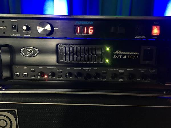 Ampeg SVT‑4 Pro 1200W Bass Head Black Black - in 4U rack with | Reverb