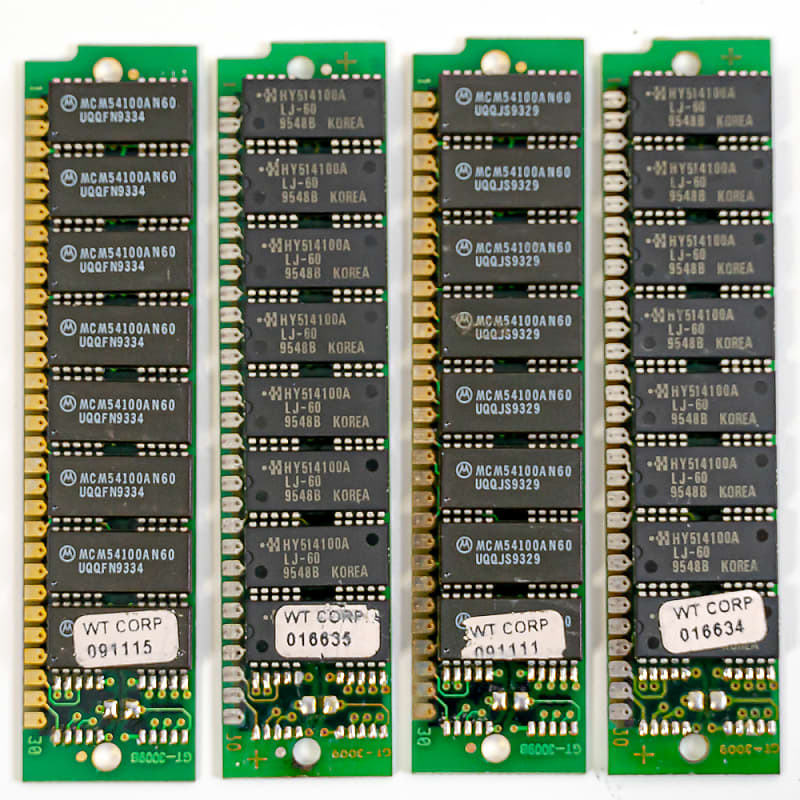 Mbit Fast Page Mode DRAM - 60ns 30-Pin DIP for Vintage | Reverb UK