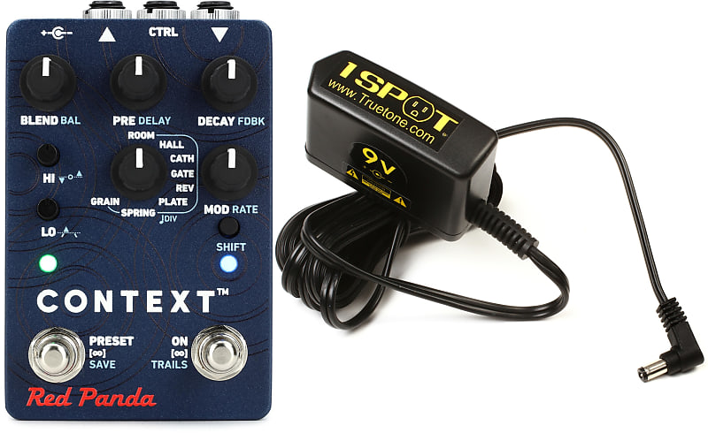 Red Panda Context 2 Reverb Effects Pedal Bundle with Truetone | Reverb