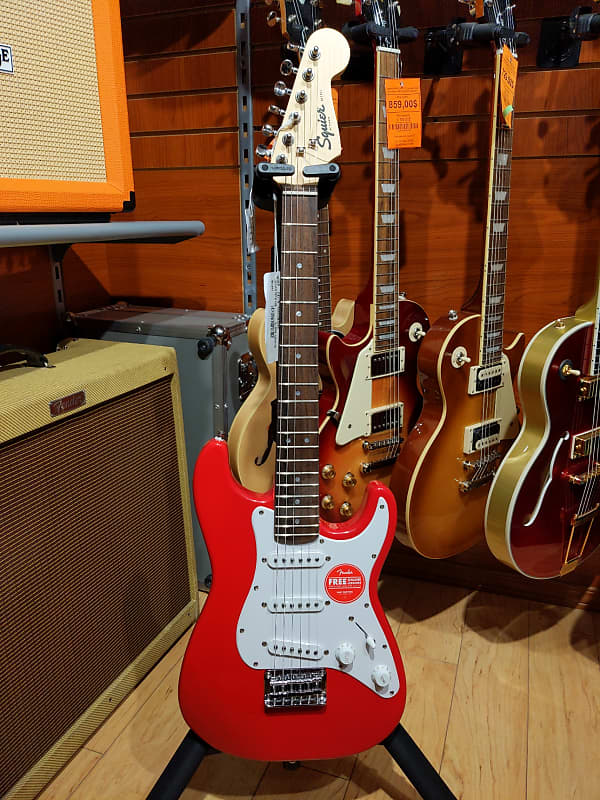 Squier Strat Mini LF Dakota Red | Reverb