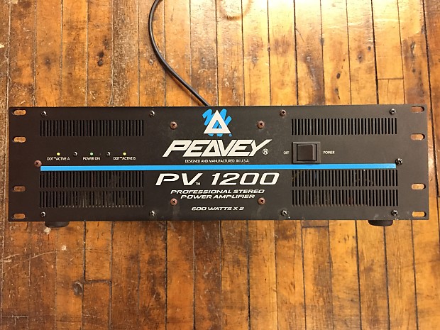 Peavey PV 1200 Professional Stereo Power Amplifier 2000s | Reverb