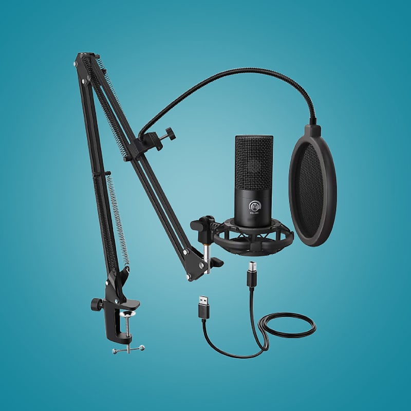 Studio Condenser USB Microphone Computer PC Microphone Kit | Reverb