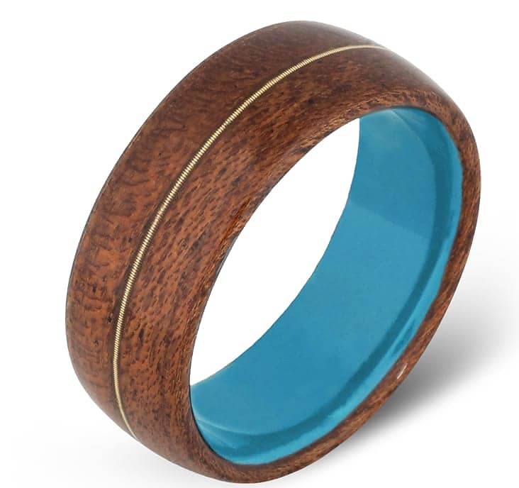 Fender Sonic Wedding Ring by Manly Bands 2022 - Mahogany | Reverb