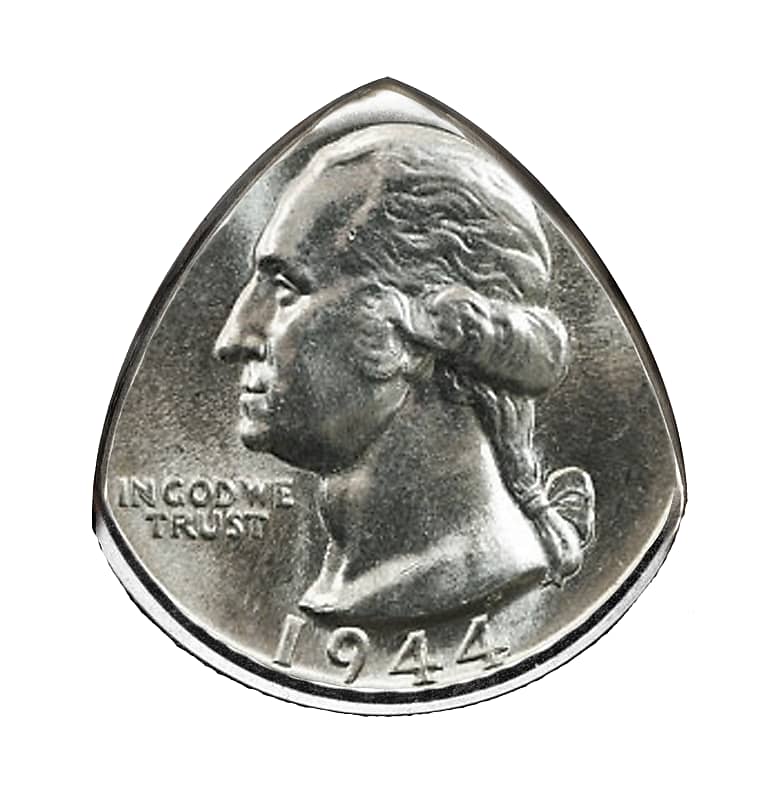 1944 Silver Coin Guitar Pick = Made in the USA by Nashville | Reverb