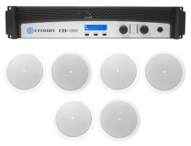 Crown CDi1000 2-Channel, 500w 70V Commercial Amplifier+(6) | Reverb