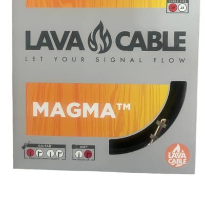 Lava Magma Instrument Cable Straight to Right Angle Black 20 | Reverb