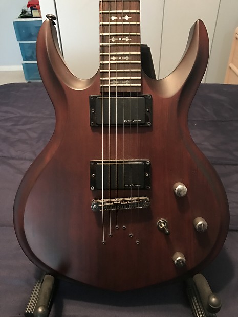 Schecter She-Devil 6 PROTOTYPE Natural Walnut | Reverb